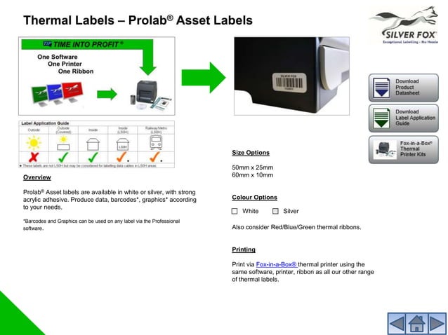 Silver Fox Label Solutions Guide - 2018 | PPTX | Technology & Computing