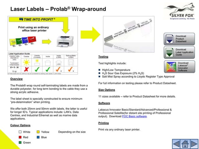 Silver Fox Label Solutions Guide - 2018 | PPTX | Technology & Computing