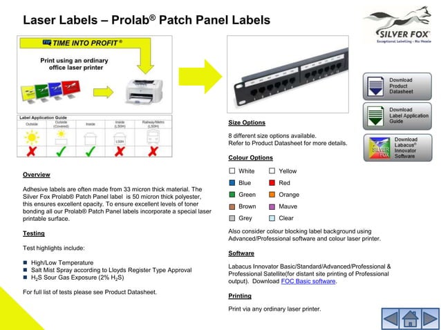 Silver Fox Label Solutions Guide - 2018 | PPTX | Technology & Computing