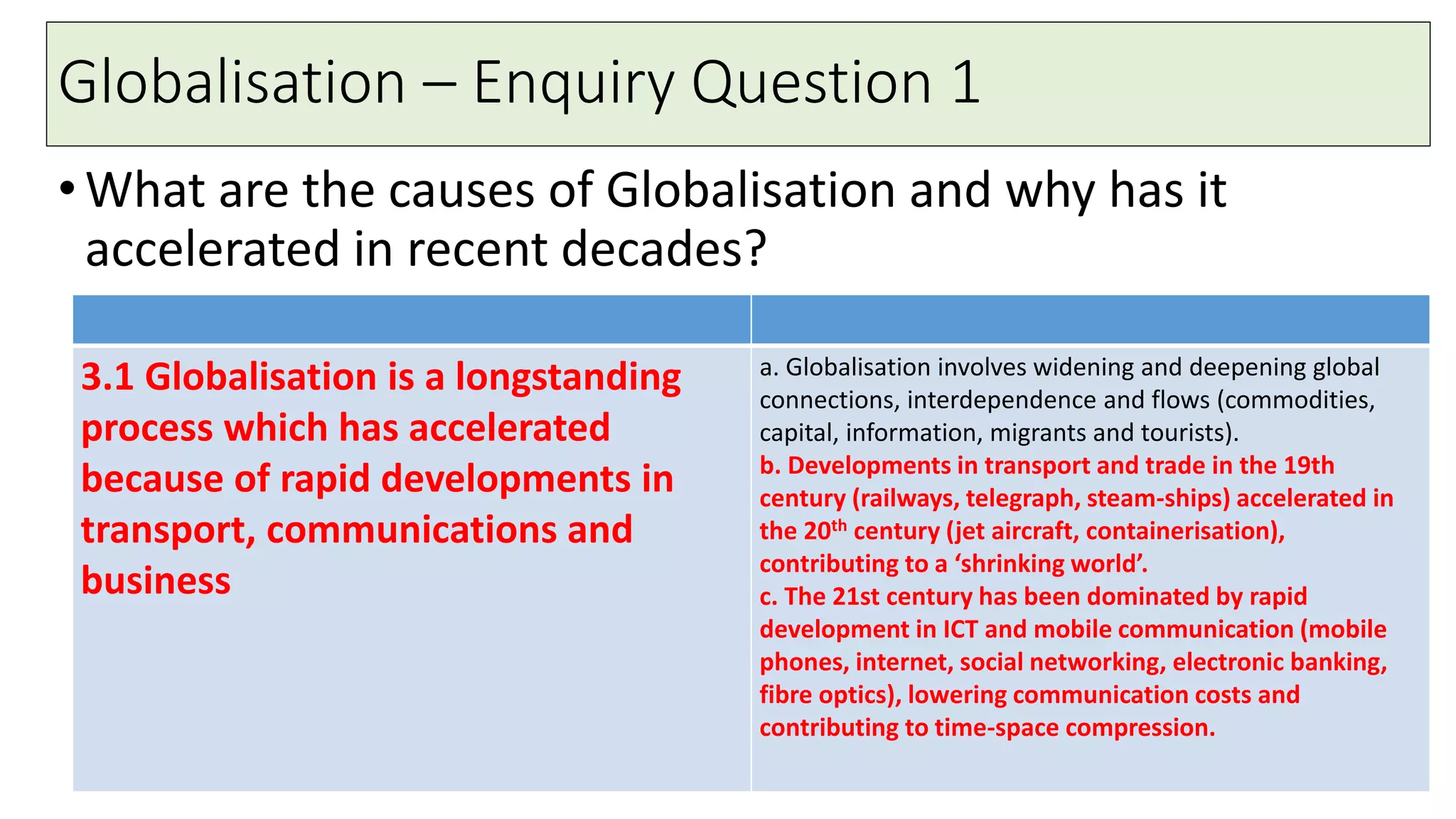 Globalisation - transport and trade | PPTX