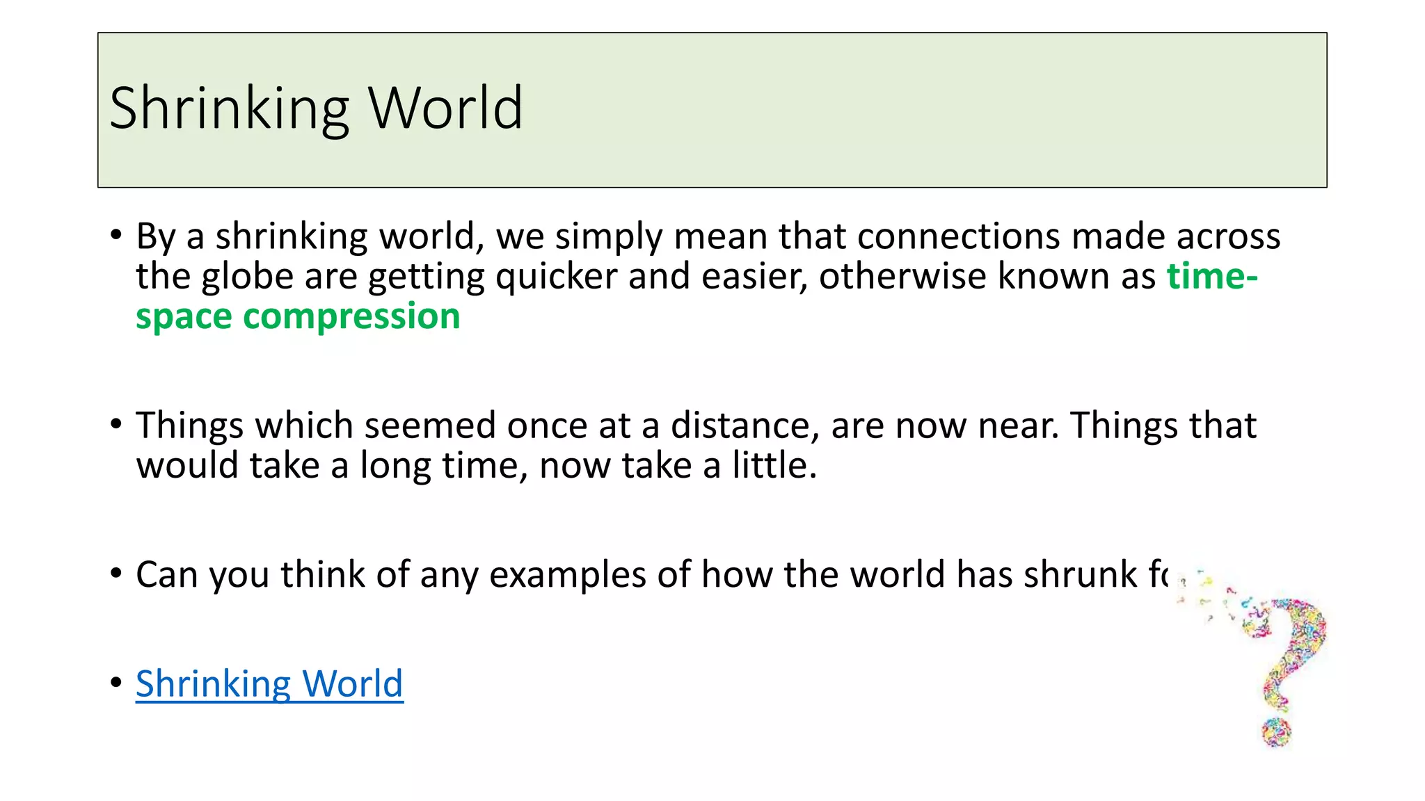 Globalisation - transport and trade | PPTX