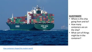 Globalisation - transport and trade | PPTX