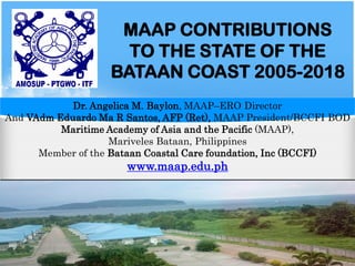 MAAP contributions to the Bataan State off Coast | PDF