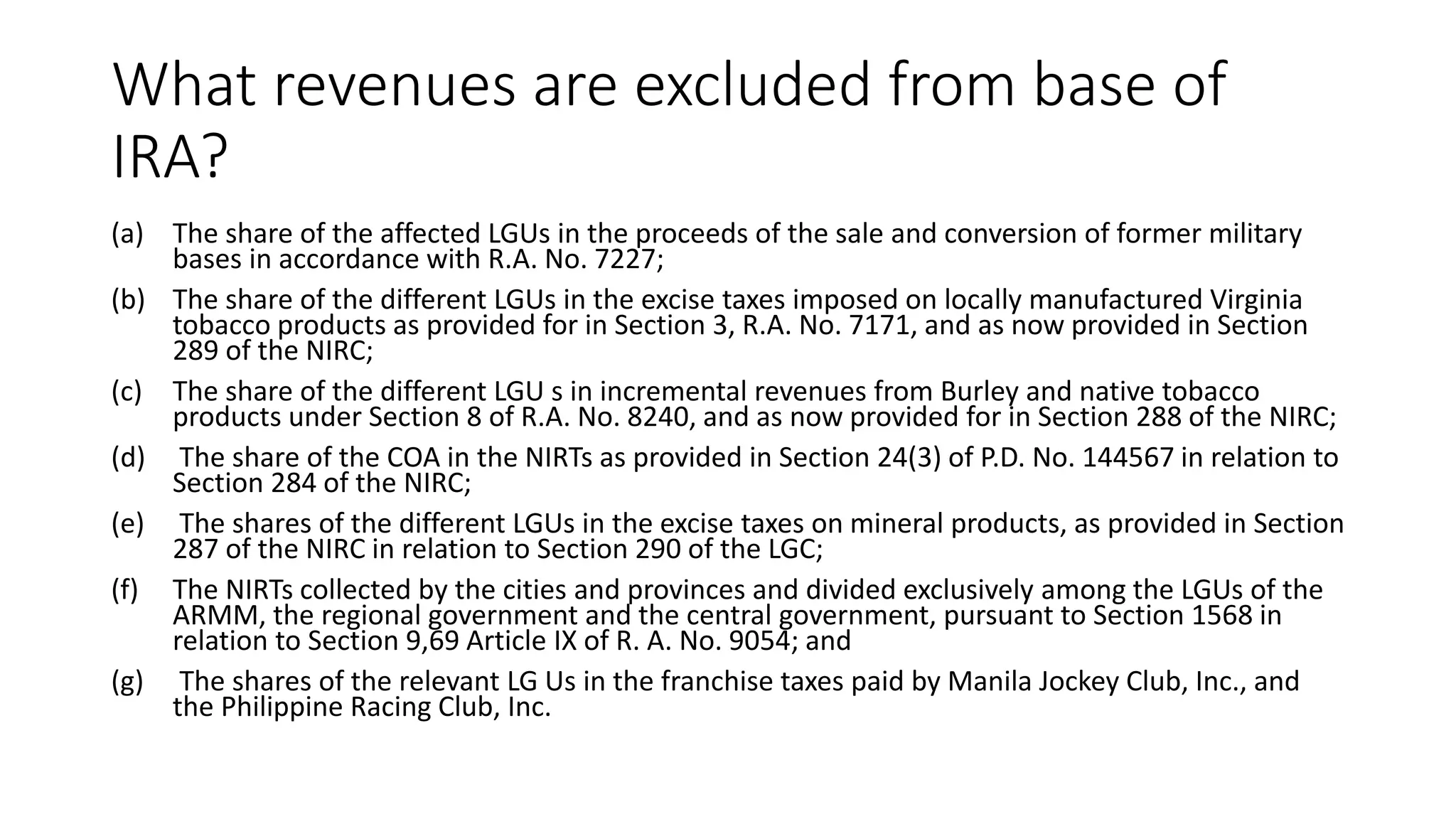 2018 Mandanas Ruling | PPTX