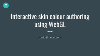 Metail Skin Colour Authoring Tool | PDF