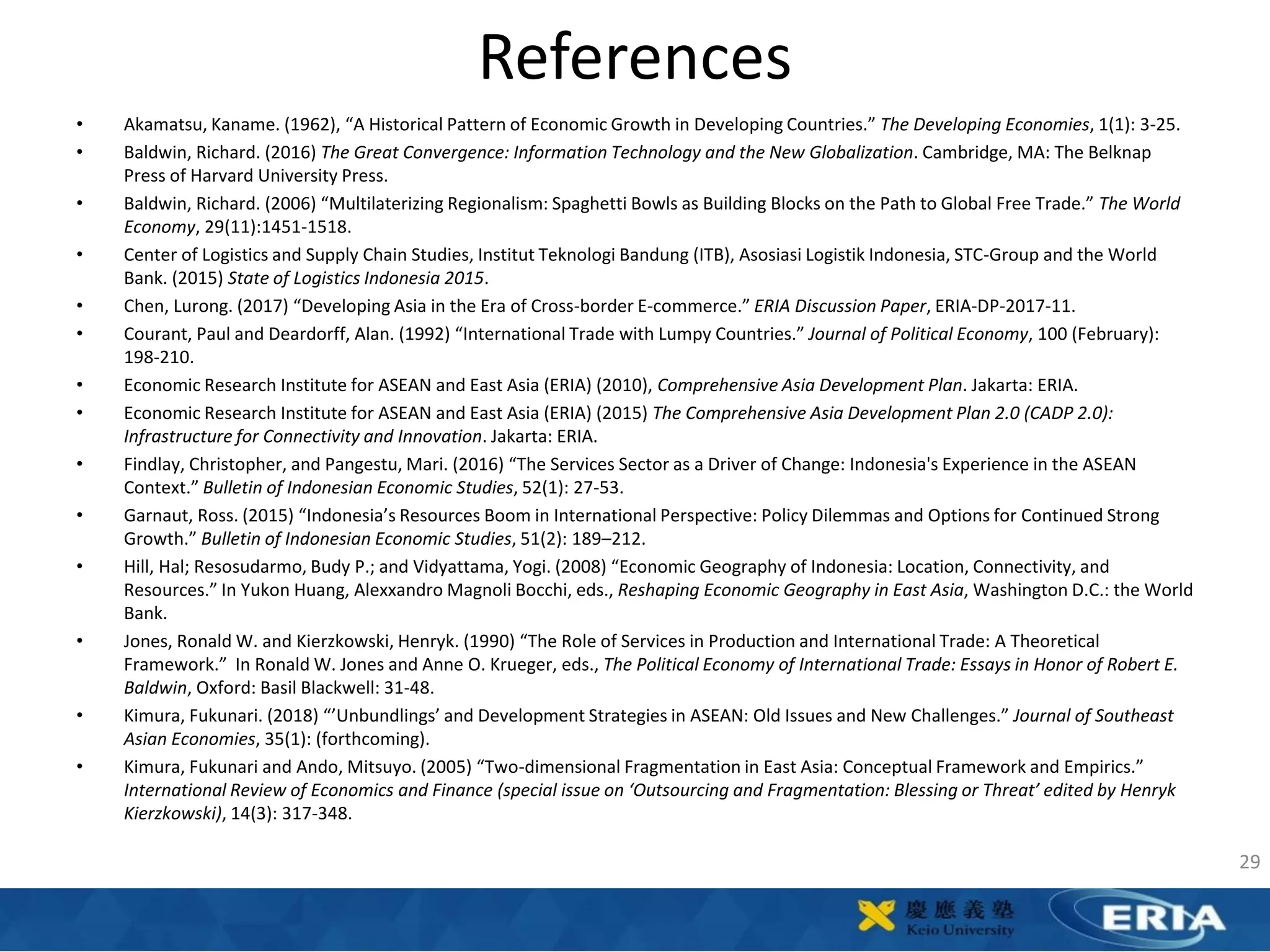 Value Chain Connectivity in Indonesia: the Evolution of Unbundlings | PDF
