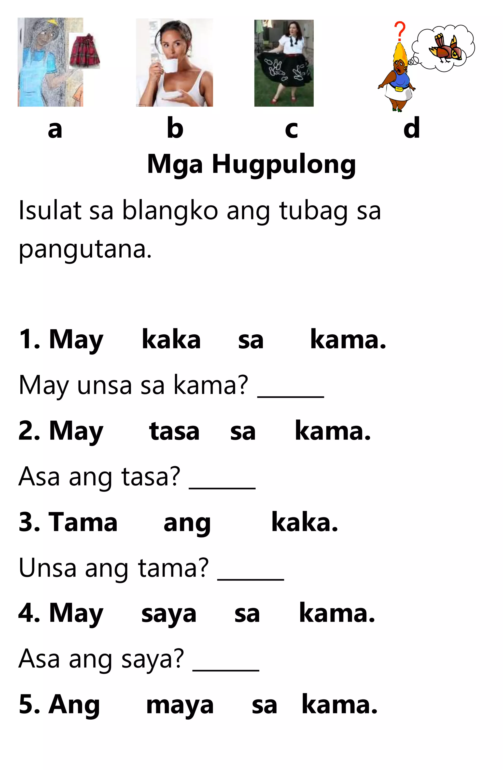 2018 mother tongue reading bisaya q1&q2 | DOCX