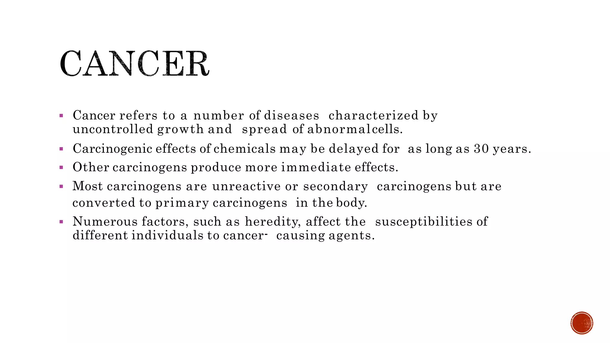 Carcinogenic substances | PPTX