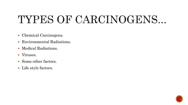 Carcinogenic substances | PPT