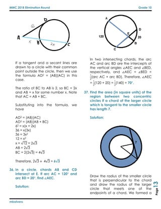 2018 mtap for g10 with answers | PDF