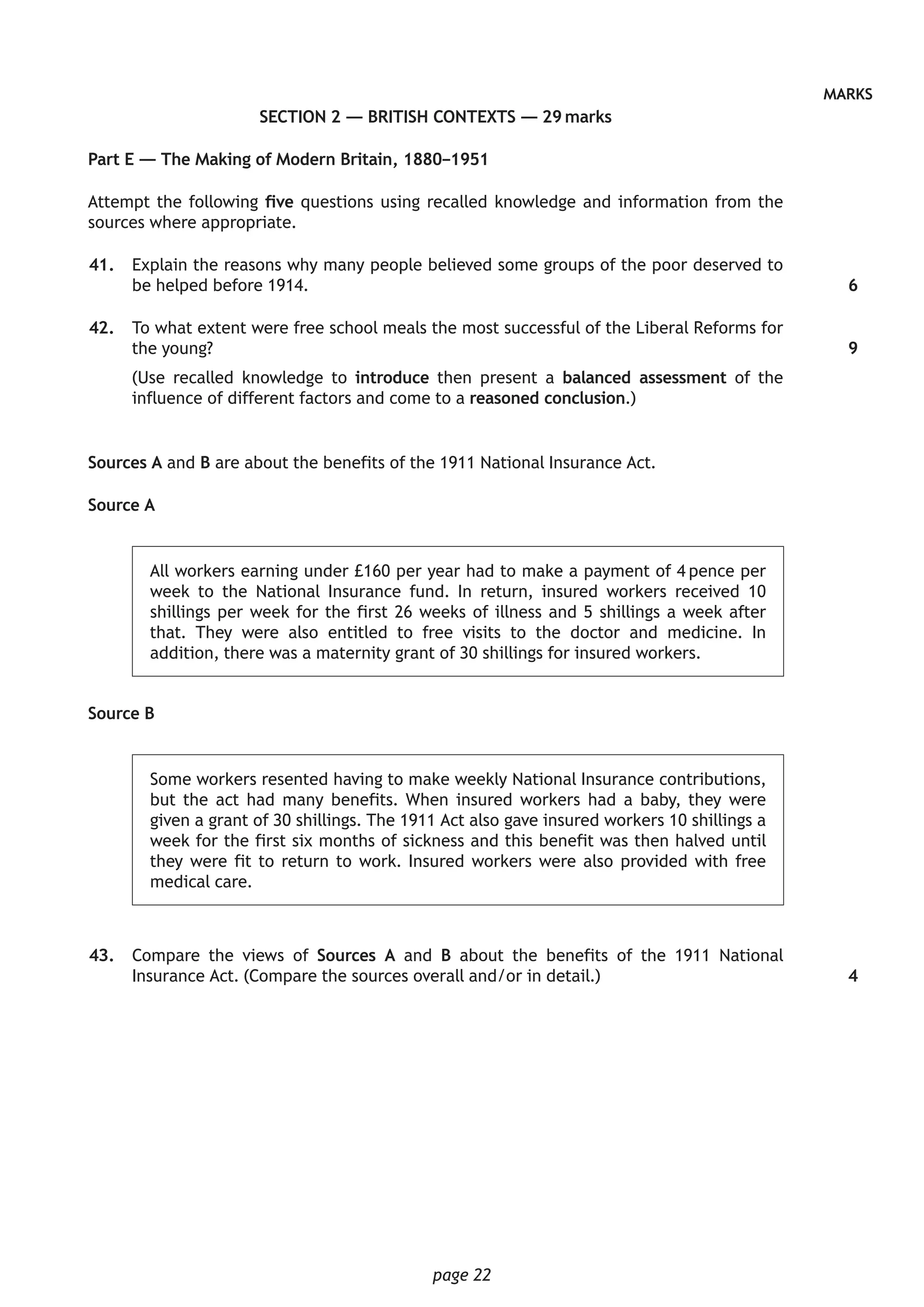 2018 National 5 History exam | PDF