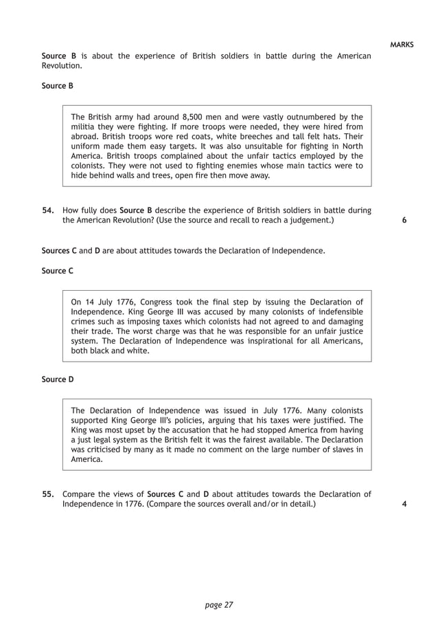 2018 National 5 History exam | PDF