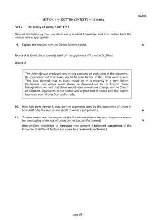 2018 National 5 History exam | PDF