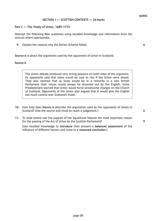 2018 National 5 History exam | PDF