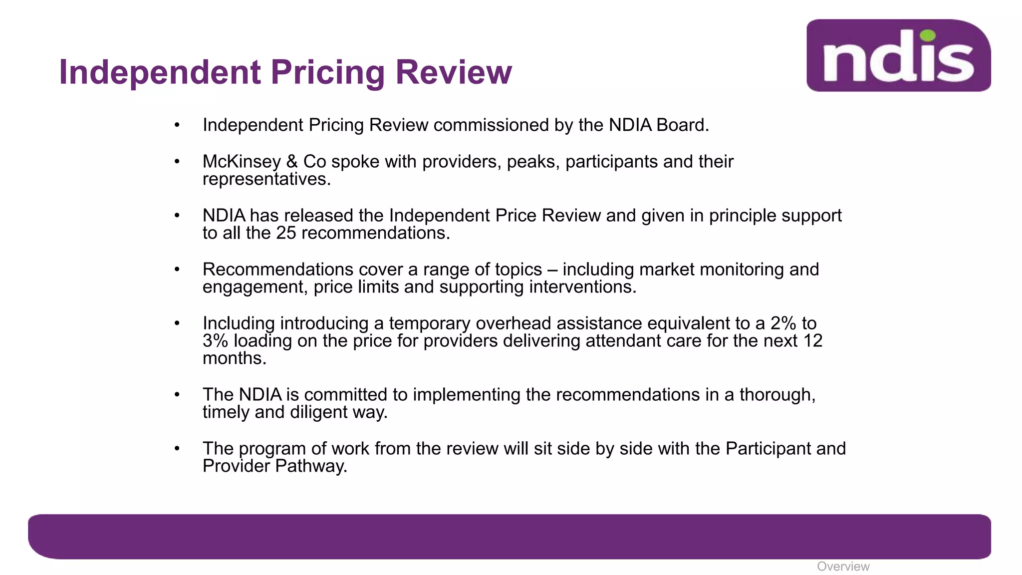 2018 NDIS Presentation | PPTX