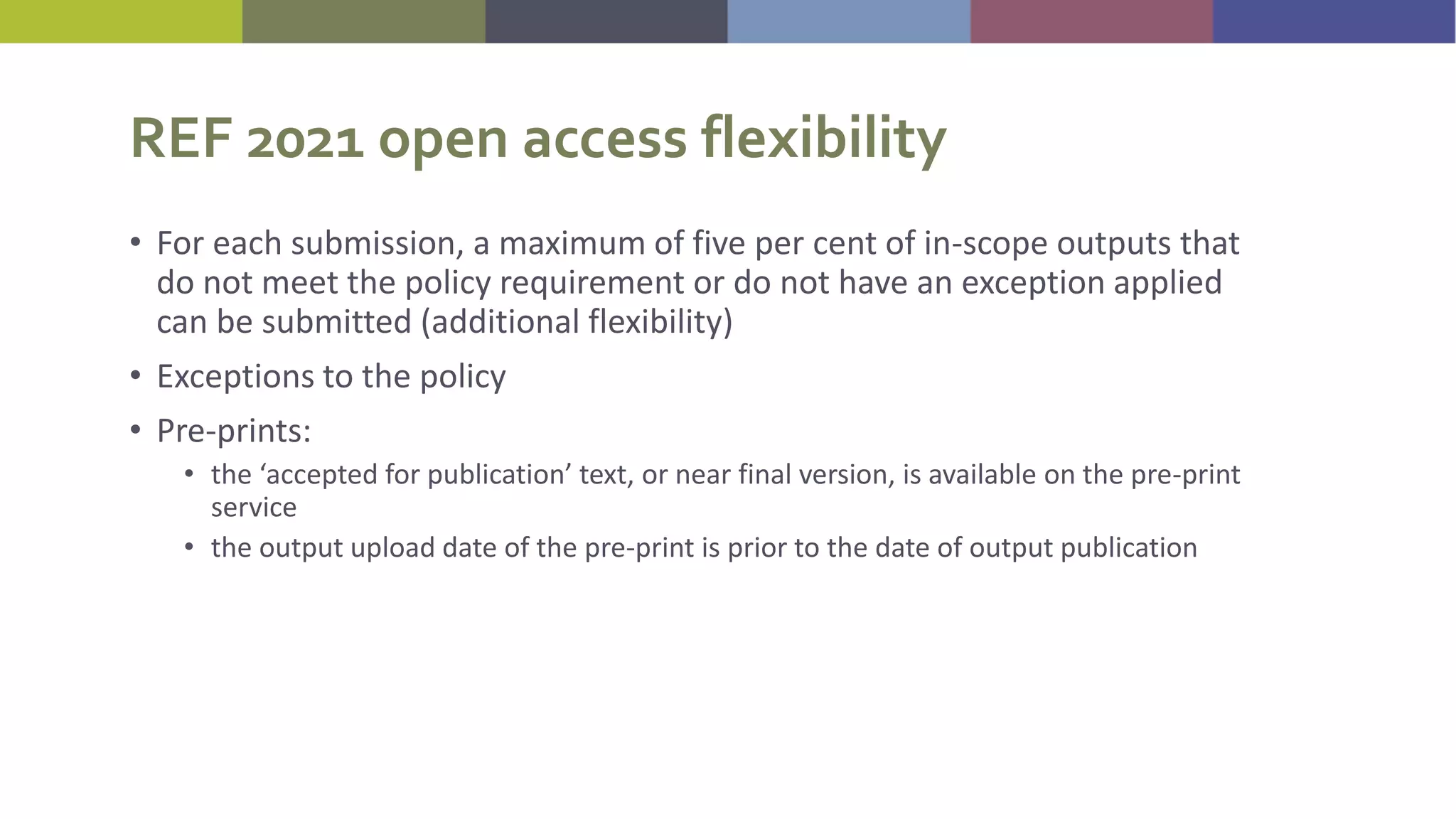 Open research in REF 2021 - Claire Fraser | PPTX