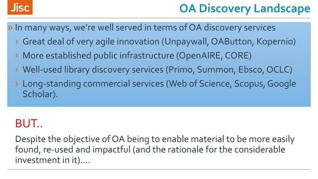 Open access discover - Sarah Fahmy | PPT