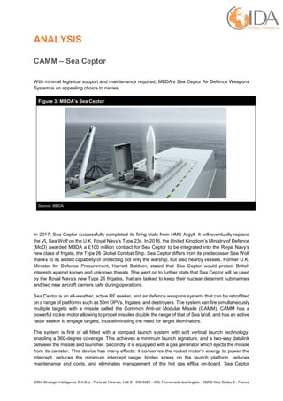 Equipment Analysis - MBDA UK and its Common Anti-Air Modular Missile (CAMM) | PDF