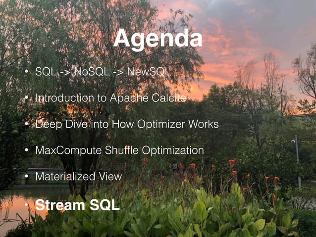 ONE FOR ALL! Using Apache Calcite to make SQL smart | PPT