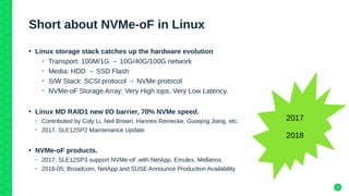 延伸Linux关键业务到双活高速NVMe-oF存储-OpenInfraDays-China2018 | PDF