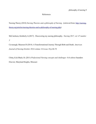 2018~philosophy of nursing | RTF