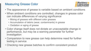 Proactive Grease Analysis - 2018 Machinery Lubrication Conference | PPT