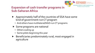 Impact of Cash Transfer Programs in Building Resilience: Insight from ...