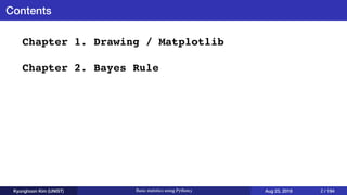 Basic statistics using Python3 | PDF
