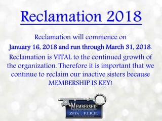 Reclamation 2018 | PPT
