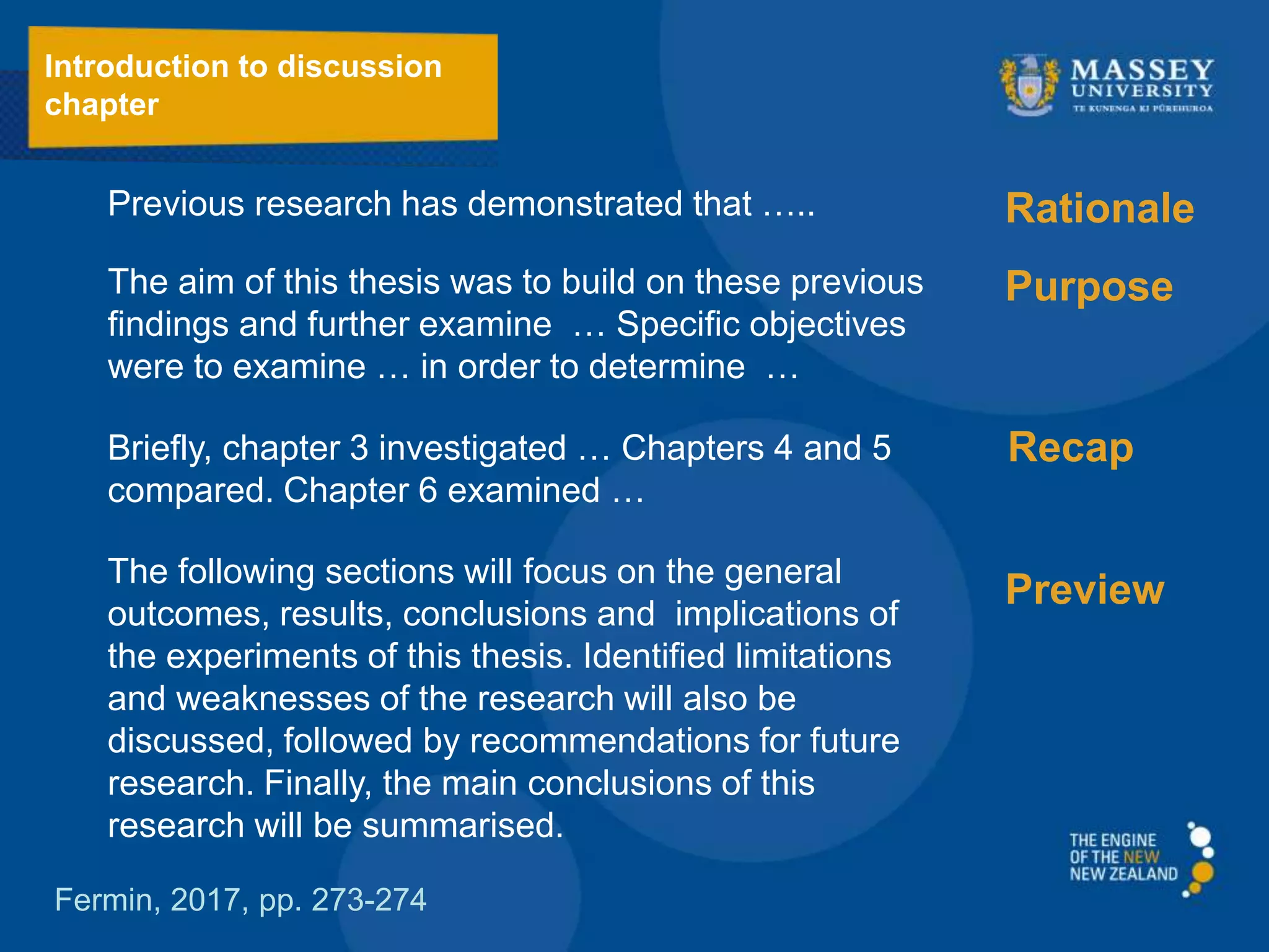 Writing results and discussion chapters for quantitative research | PPTX