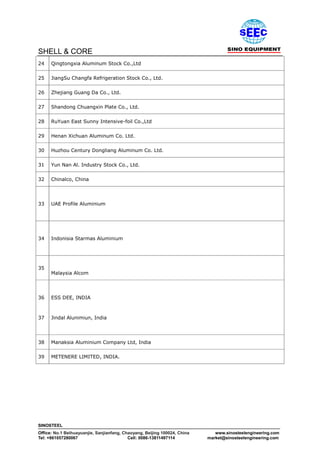 Roll shell, roll core, Aluminum casting & rolling machine | PDF