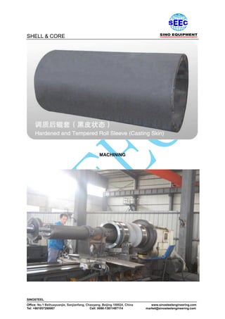 Roll shell, roll core, Aluminum casting & rolling machine | PDF