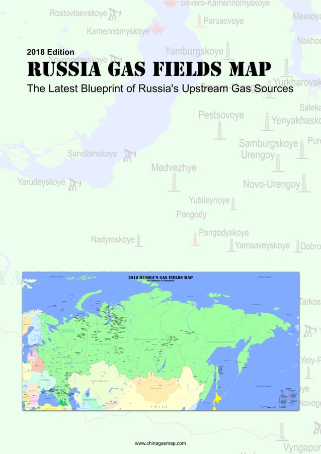 2018 Russia Gas Fields Map | PDF | Gasoline Prices | Economy