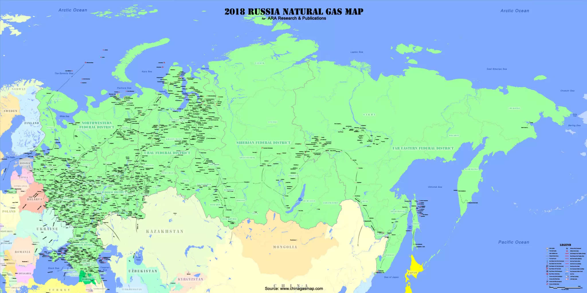 Russia Natural Gas Map | PDF
