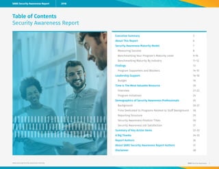 2018 sans security awareness report | PDF