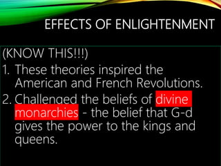 Unit 8: Scientific Revolution & Enlightenment - Part 2 | PPT
