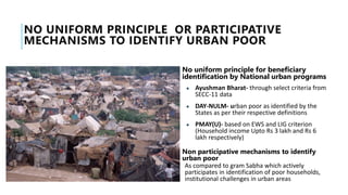 Urban Poverty, Migrants, Livelihood Issues in India | PDF