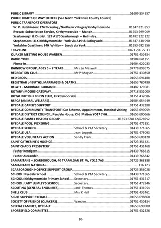 Kirkbymoorside 2018 Shopping Guide | PDF