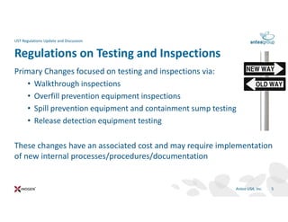 2018 UST Regulations Update: What You Need to Know | PDF | Financial ...