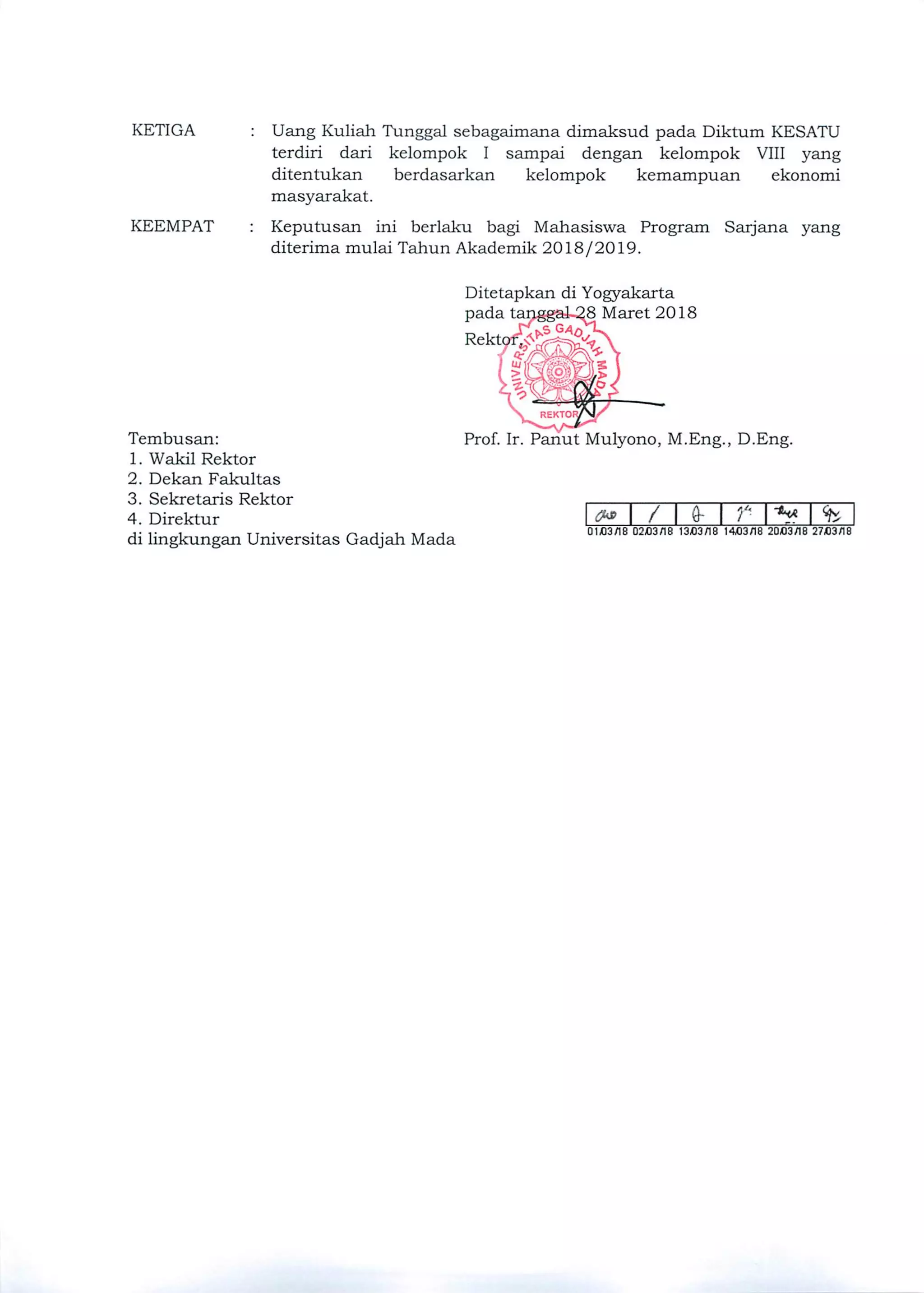 UKT UGM 2018 | PDF