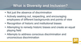 Diversity and Inclusion in the Workplace | PPTX