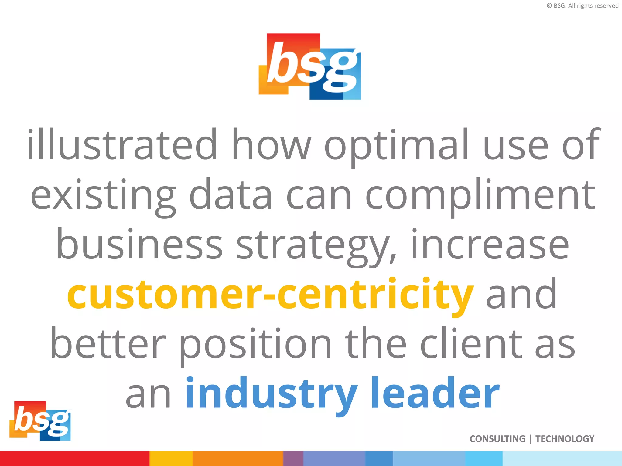 Taking a data-led approach to increasing profitability | PPT