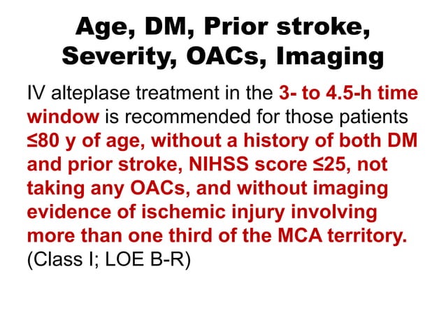 2018 Stroke Guidelines | PPTX | First Aid | Injuries