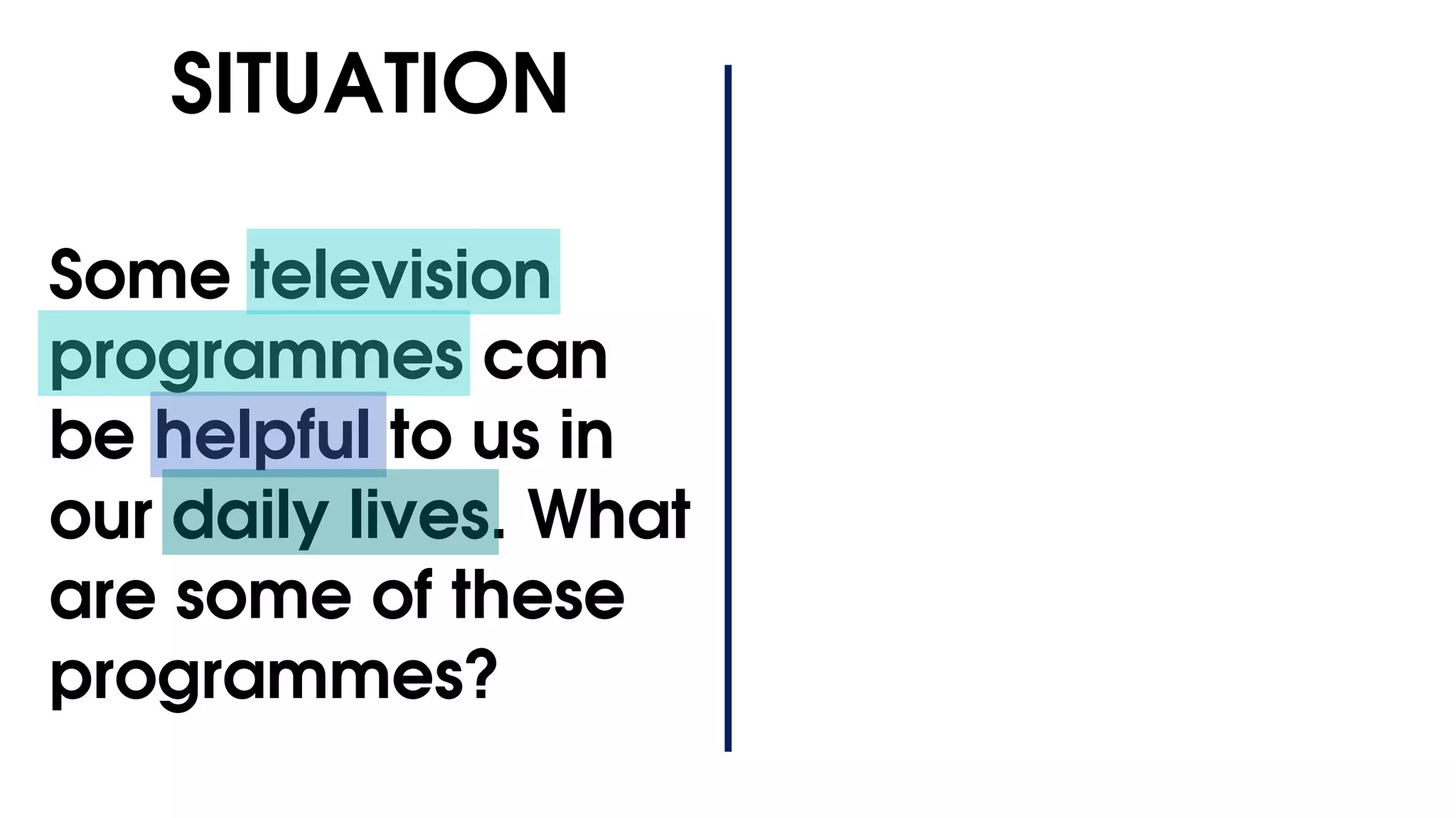 Speaking practice : on helpful television programmes | PDF