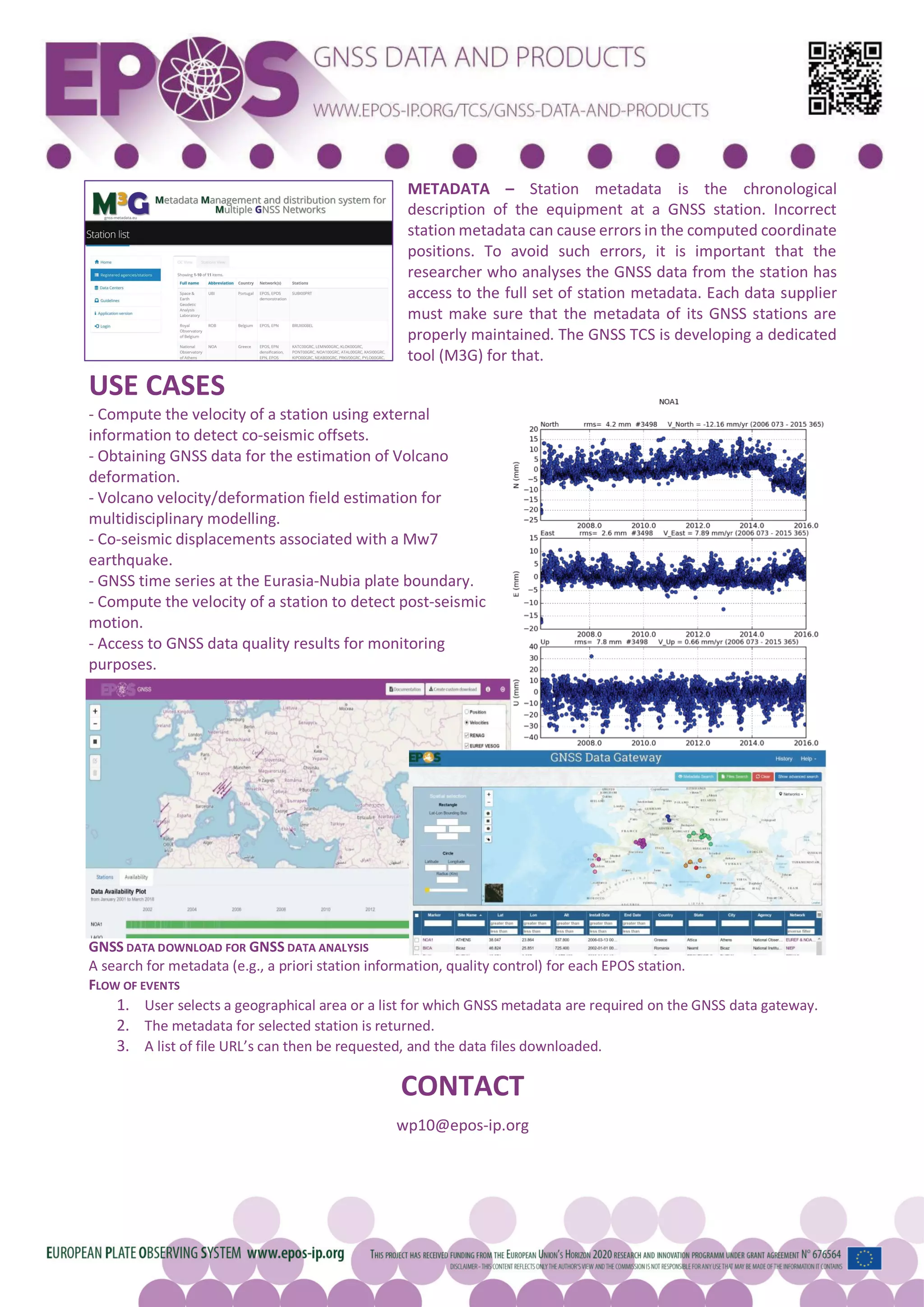 EPOS GNSS Data and Products TCS - What we do... | PDF