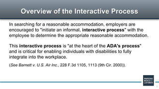 ADA: Legal Updates and Real Life Scenarios | PPTX