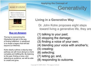 Understanding Generativity - 2018 Edition | PPT