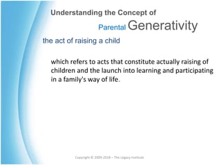 Understanding Generativity - 2018 Edition | PPT