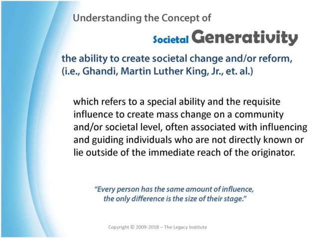 Understanding Generativity - 2018 Edition | PPT