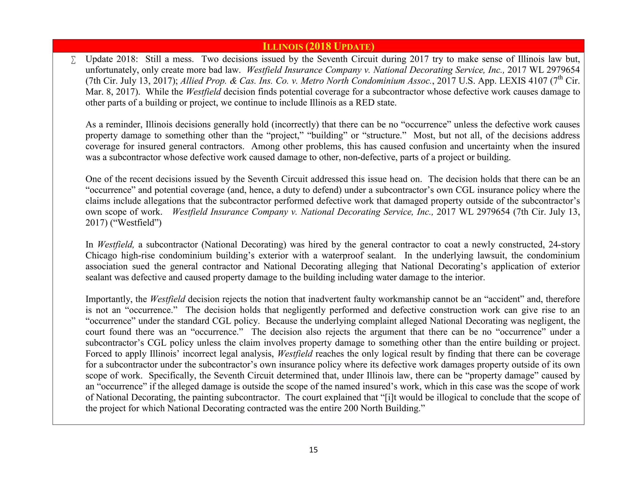 Barnes & Thornburg Construction Law: Insurance Coverage for ...